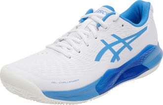 Asics Damen Gel-Challenger 14 Clay Sneaker, White/Blue Coast, 39.5 EU