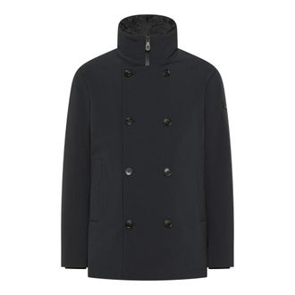 Peuterey Doppelreihiger Mantel mit Rei&szlig;verschluss - - Jackets - Herren - Blau - S