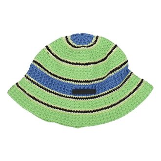 Stella McCartney Gr&uuml;ner Baumwoll-Eimerhut Vintage-Stil - - Accessories - Damen - Gr&uuml;n - ONE SIZE