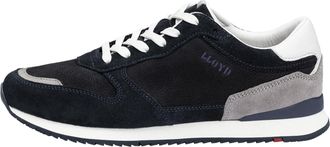 Lloyd Herren Halbschuhe Elmore, Männer Low-Top Sneaker, lose Einlage,Sportschuhe,Freizeitschuhe,Turnschuhe,Laufschuhe, Navy/Navy/White, 45 EU / 10.5 UK