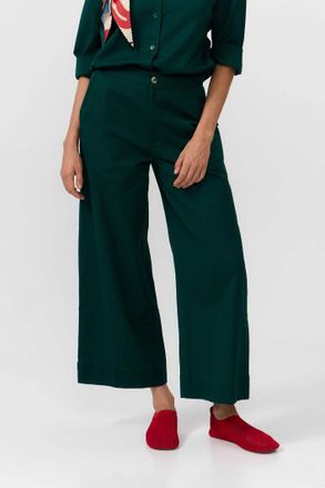 Suite13lab Damen vegan Hose Ulla Deep Green