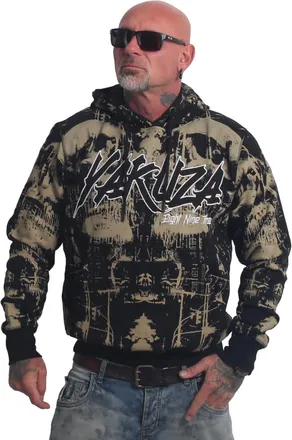Yakuza Herren Psychodelic Hoodie Kapuzenpullover