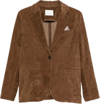 Circolo 1901 blazer en velours côtelé - Marron