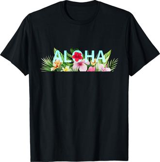 Aloha Hula Dance Hula Lektion Aloha Tropical Hawaii Hibiscus Cute Popular Plumeria Hawaiian Black T-Shirt
