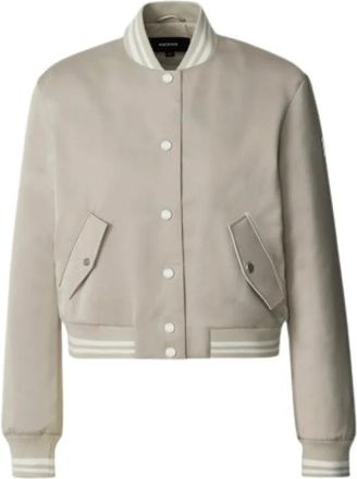 Mackage Femme, Vestes, Beige, Taille: 40 FR Juniper-Sa Satin Bomber Jacket