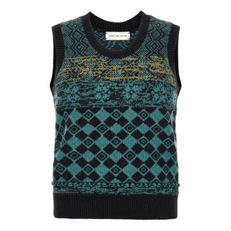 Dries Van Noten Mahoba Knit Vest - Homme - Pulls - Multicolore - Taille: XL