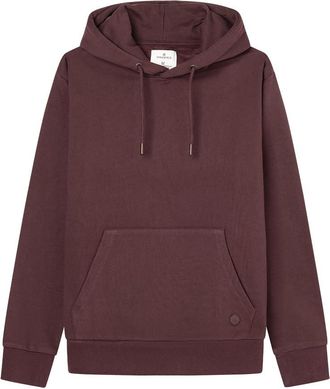 Springfield Herren Closed Fleece Ls Hooded Basic-Sweatshirt, Korinth, Small
