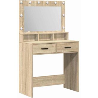 vidaXL Coiffeuse Ch&ecirc;ne sonoma 79 x 41 x 135 cm Bois ding&eacute;nierie Vidaxl