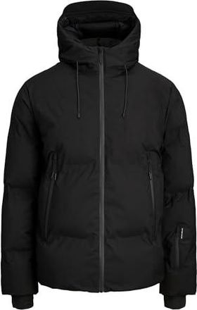 Jack & Jones Jcofusion Technical Puffer Jacket Sn, Black, L, Noir, L