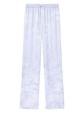 Off-white pantalon de pyjama Fresco en jacquard - Blanc