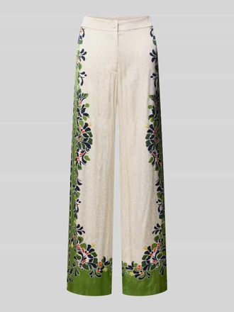 Marc Cain Wide Leg Pants aus Viskose-Mix mit Eingrifftaschen