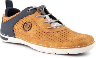 Bugatti Herren Schn&uuml;rschuhe gelb Textil