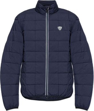 Emporio Armani Emporio Armani Ea7, Homme, Vestes, Bleu, Taille: S Veste matelass&eacute;e &agrave; col montant