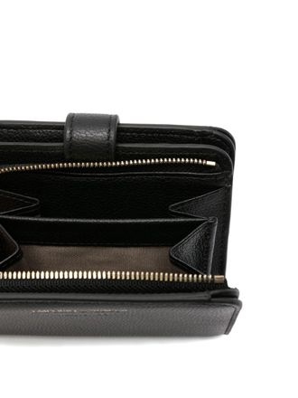 Emporio Armani Tumbled-Leather Bi-Fold Wallet - Black