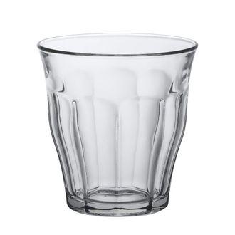 Duralex 1026AC04A0111 Picardie Quatre Trinkglas, Wasserglas, Saftglas, 220ml, Glas, transparent, 4 St&uuml;ck