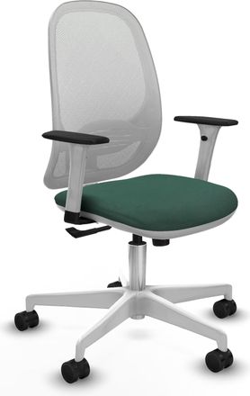 Piqueras y Crespo Gepolsterter B&uuml;rostuhl mit 1D-Armlehnen, h&ouml;henverstellbare Lendenwirbelst&uuml;tze, ausgestattet mit 3 Positionen und Schneidschaum, mit Rollen von 65 mm, 