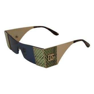 Dolce & Gabbana Femme, Accessoires, Vert, Taille: ONE Size Lunettes de Soleil Papillon Multicolores en M&eacute;tal