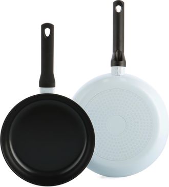 BK Enjoy Keramik-Antihaft-Pfannenset, 2-teilig, Ø 24/28 cm, PFAS-frei, Induktionspfanne, Ofenfest bis 160 °C, Spülmaschinenfest, Schnelle Erhitzung, Cool