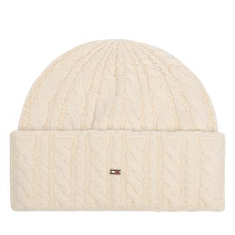 Tommy Hilfiger M&uuml;tze Tommy Hilfiger Enamel Flag AW0AW19111 Creme