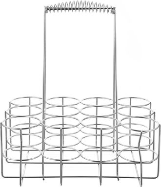 BESPORTBLE Bierflaschenhalter Metall 12 St&uuml;ck Bierkorb mit Griff Kompakt Tragbar f&uuml;r Getr&auml;nkeflaschen