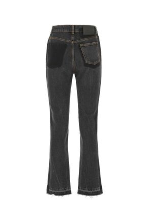 Alexander McQueen Womens Black Denim Jeans 1131 Exterior: Cotton