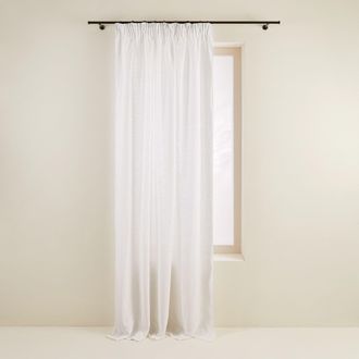 Madura Rideau Galon Fronceur Doublé Occultant Carlina Blanc pur - BLANC