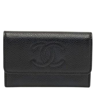 Chanel Portefeuille Vintage Pre-owned - Femme - Pre-owned - Noir - Taille: ONE Size