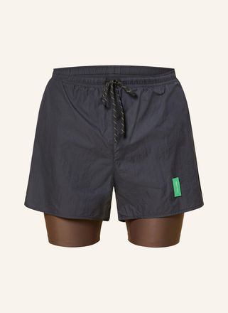 District Vision 2-In-1-Laufshorts schwarz