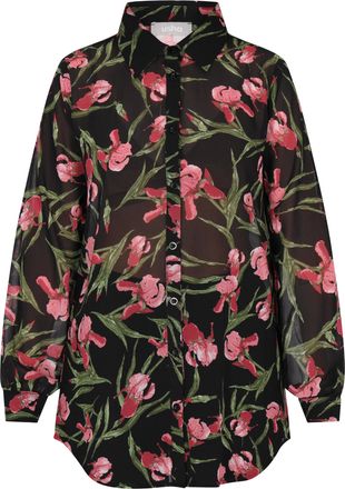 Usha Bluse Damen Schwarz Mehrfarbig
