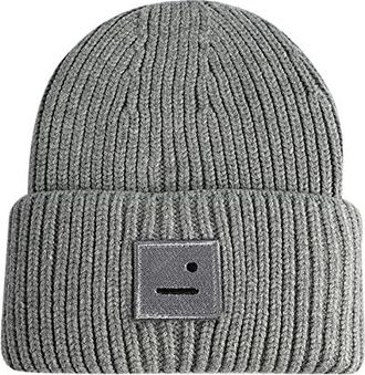 Generic Bonnet Femme Hiver Bonnet Femme Chapeau Femme Hiver Confortable Classique - Broderie Raton Laveur Amusant, Tricot Chaud avec Fourrure, Id&eacute;al Ski, Cade