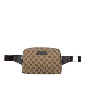 Gucci Sac banane en toile Pre-owned - Femme - Pre-owned - Beige - Taille: ONE Size