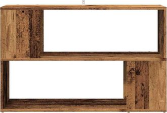 Generic Offene B&uuml;cherregale, Freistehend, Platzsparendes Aufbewahrungsregal aus Holzwerkstoff f&uuml;r B&uuml;cher, Dekoration und Medien (Altes Holz)