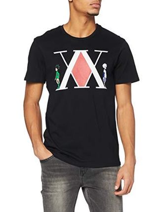 Cotton Division T-Shirt Homme Hunter X Hunter - Hunter X Hunter Logo, Noir, Taille S