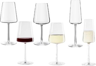Generic L-Design Power Champagner-, Rotwein- und Weißweinglas-Set von Stölzle - 6er Set, 380 ml, Konisch, Modern, Spülmaschinenfest, Erwachsener, Zuhause, Coc