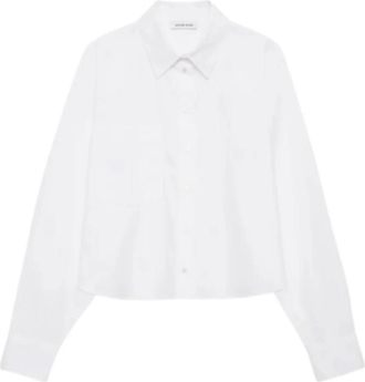 Anine Bing Femme, Blouses et Chemises, Blanc, Taille: 42 FR Chemise courte Essie