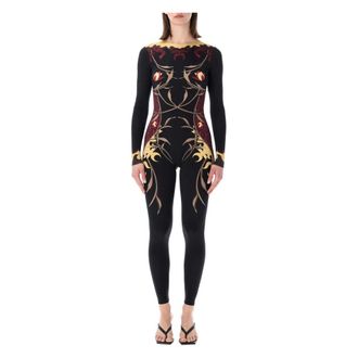 Marine Serre Femme, Combinaisons et Ensembles, Multicolore, Taille: 40 FR Jumpsuit Imprim&eacute; Floral