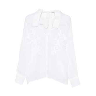Ermanno Scervino Femme, Blouses et Chemises, Blanc, Taille: 36 FR Ermanno Firenze Chemises Blanc