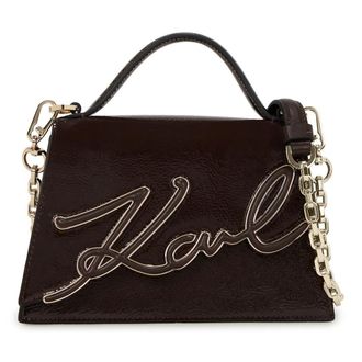 Karl Lagerfeld Crossbody Bags - K/Signature kleine Umh&auml;ngetasche - Gr. unisize - in Braun - f&uuml;r Damen