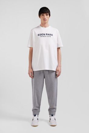 Eden Park T-shirt Manches Courtes En Coton &Eacute;cru Eden Park French Flair Coupe Oversized