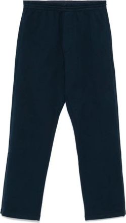 Dsquared2 Homme, Pantalons, Bleu, Taille: L Pantalon de Piste en Caoutchouc Bleu Marine avec Logo