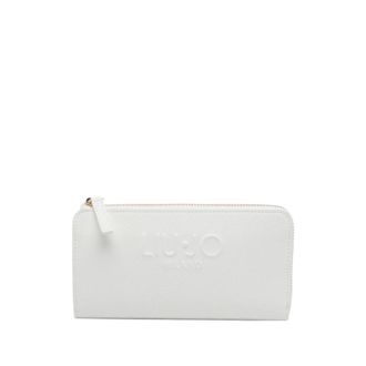 Liu Jo Femme, Accessoires, Blanc, Taille: ONE Size Grand portefeuille zipp&eacute;