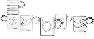 Ichendorf Borosilikatglas Set 6 Kaffeetassen Kollektion Deco, 0,05 kg