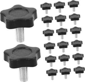 Lurrose 20 Stück Teiliges Möbel Schraubgewinde Höhenverstellbare Möbelgleiter mit Antirutsch-Pads für Stuhlbank Tisch Robuste Fußstützen für Fliesen und Parke
