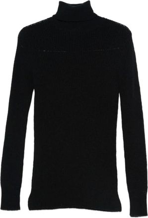 Dries Van Noten Femme, Pulls, Noir, Taille: 42 FR Col roul&eacute;s