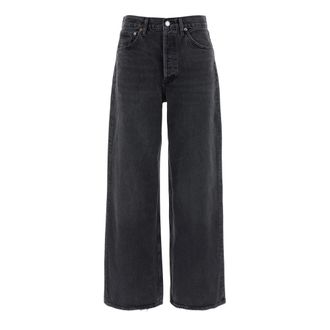 A Gold E Dame High-Rise Wide-Leg Jeans - - Jeans - Damen - Schwarzk - W27