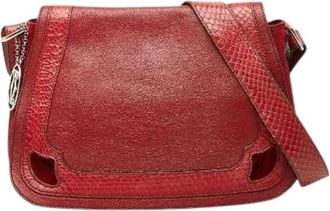 Cartier Pre-owned Sac bandouli&egrave;re en cuir Marcello - Femme - Pre-owned - Rouge - Taille: ONE Size