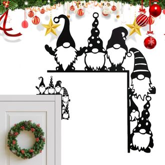Generico Christmas Door Frame - Christmas Door Ornaments | GNOME Door Accessories GNOME Door | Cute Door Frame Window Frame Ornament for Porch Garden Home Outd