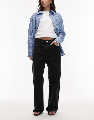 Carhartt Work in Progress Arin - Jeans mit dunklem Schlangenhaut-Military-Muster-Schwarz