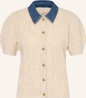 Sandro Sandro Strickjacke Mit Abnehmbarem Kragen beige