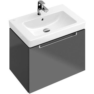 Villeroy & Boch Villeroy&boch - Waschbecken Subway 2.0 600x470mm Rechteck 1 Hahnloch mit &Uuml;berlauf Wei&szlig; Alpin